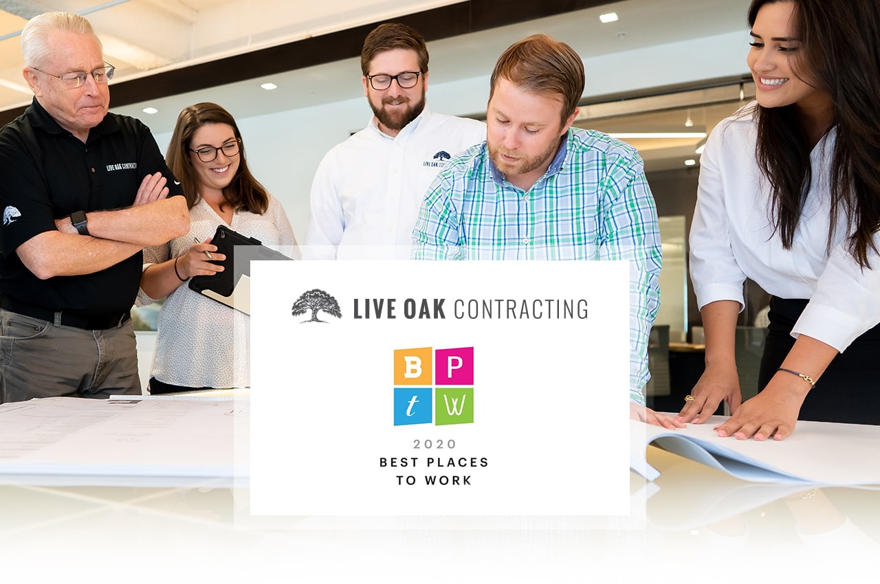 Live Oak Contracting JBJ 2020 Best Place to Work | Live Oak Contracting